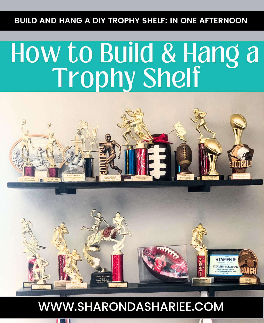 DIY Trophy Shelf: How to Build and Hang a Trophy Shelf in One Afternoon ...