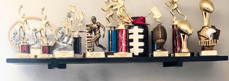 DIY Trophy Shelf: How to Build and Hang a Trophy Shelf in One Afternoon ...