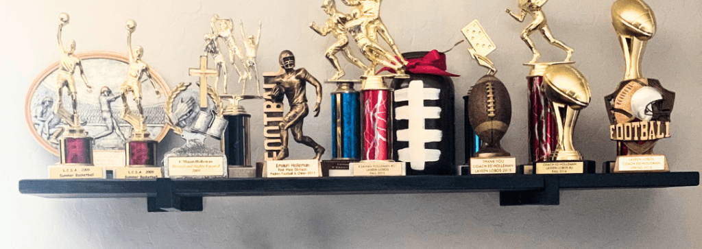 DIY Trophy Shelf: How to Build and Hang a Trophy Shelf in One Afternoon ...